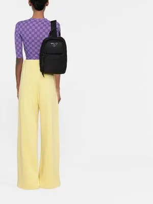 Moncler Cotton Blend Wide-leg Track Pants