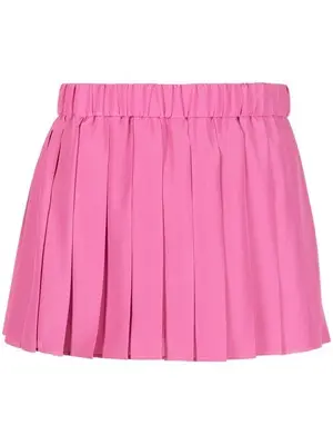 Red Valentino Pleated Mini Shorts