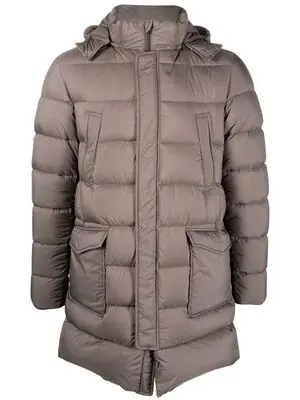 Herno Padded Hooded Down Coat - Green