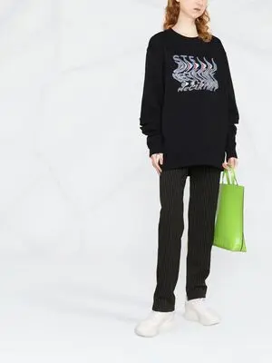 Stella McCartney Warped-logo Oversized Sweatshirt