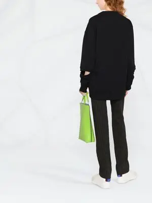 Stella McCartney Warped-logo Oversized Sweatshirt