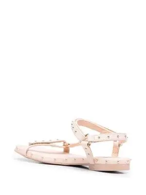 Agl Stud-embellished Open-toe Sandals - Pink