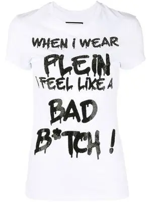 Philipp Plein Rhinestone-embellished T-shirt - White