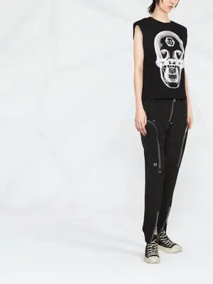 Philipp Plein Graphic-print Sleeveless Top