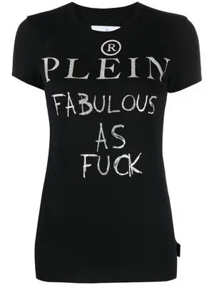Philipp Plein Rhinestone-embellished T-shirt - Black