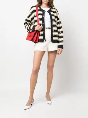 Valentino Garavani Rockstud Sequinned Cardigan - Neutrals