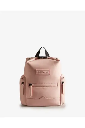 Hunter Mini Top Clip Backpack Rubberized Leather