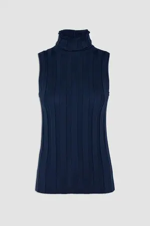 CALLAS MILANO Sleeveless Turtleneck - Black