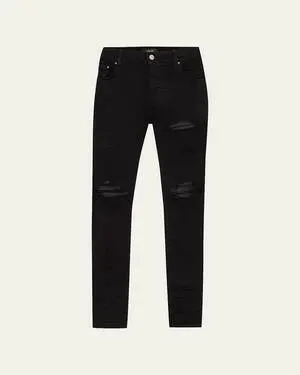 Amiri Mx1 Destroyed Skinny Jeans - Black
