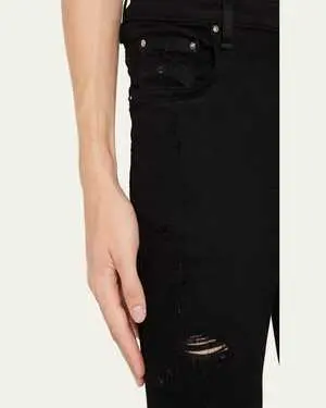 Amiri Mx1 Destroyed Skinny Jeans - Black