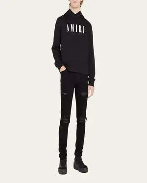 Amiri Mx1 Destroyed Skinny Jeans - Black