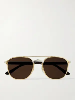 CARTIER Aviator-style Sunglasses - Gold