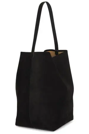 The Row Large N/S Park Tote Bag - Black | Editorialist