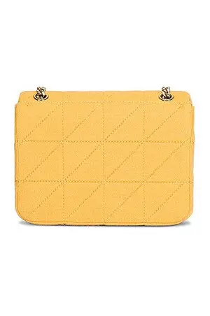 Saint Laurent Mini Jamie Lock Jersey Bag In Yellow