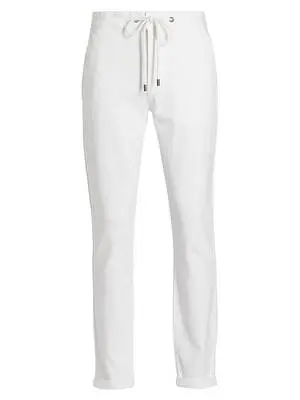 Paige Fraser Drawstring Slim-fit Pants - Atlantic Frost