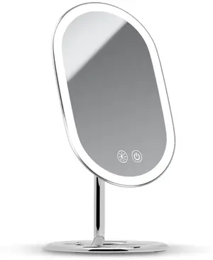 FANCII Vera Rechargeable Vanity Mirror With 3 Led Light Settings - Silver
