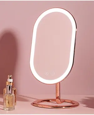 FANCII Vera Rechargeable Vanity Mirror With 3 Led Light Settings - Silver
