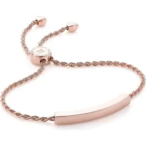Monica Vinader Monica Vinader Linear Friendship Chain Bracelet Rose Gold