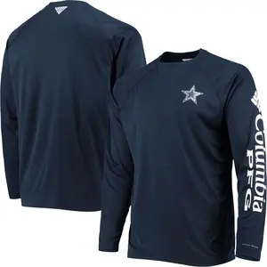 Columbia Dallas Cowboys Terminal Tackle Long Sleeve T-shirt - Navy