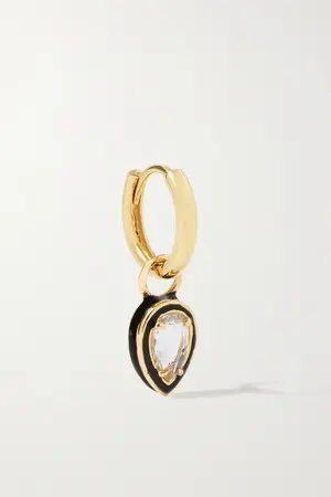 Alison Lou Pear Cocktail Single Hoop Earring - Gold