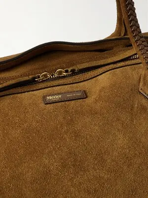 METIER Weekend Xl Leather-trimmed Suede Tote - Brown