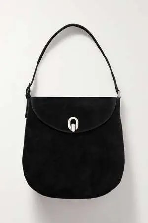 Savette Tondo Suede Shoulder Bag