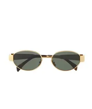 Celine Oval-frame Sunglasses - Gold