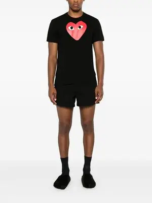 Play Comme Des Garcon Peeping Heart T-shirt - Black