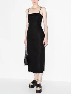 FRAME Square-neck Sleeveless Dress