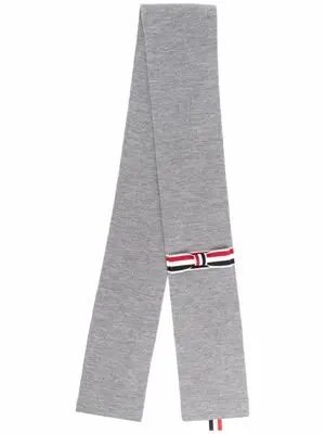 Thom Browne Rwb Bow-embellished Scarf