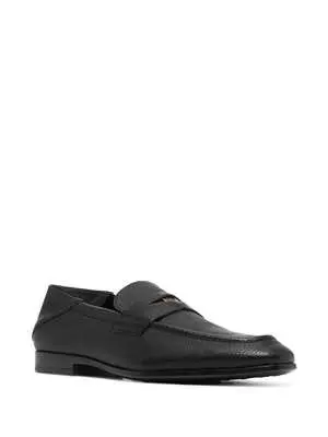 TOD'S Logo-plaque Leather Loafers