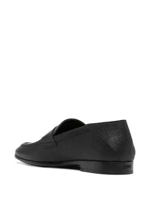 TOD'S Logo-plaque Leather Loafers
