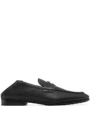 TOD'S Logo-plaque Leather Loafers