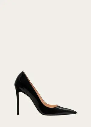 STUART WEITZMAN Stuart Patent Leather Stiletto Pumps - Black