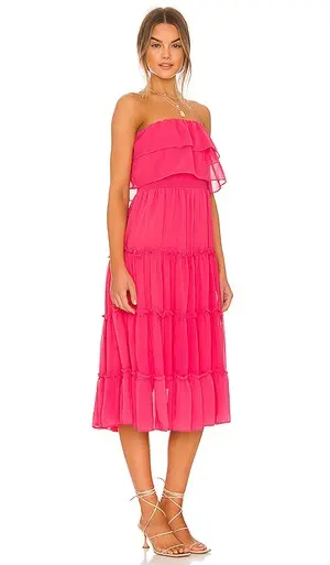 1.State Strapless Midi Dress
