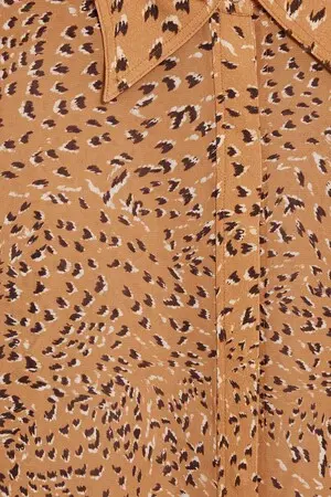 Simkhai Abbie Printed Crepe Shirt