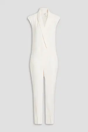 Ba&sh Treena Wrap-effect Cropped Woven Jumpsuit