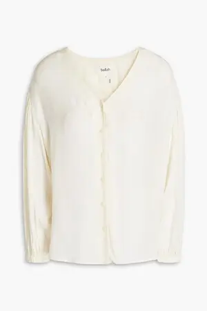 Ba&sh Crepe De Chine Blouse - Ecru