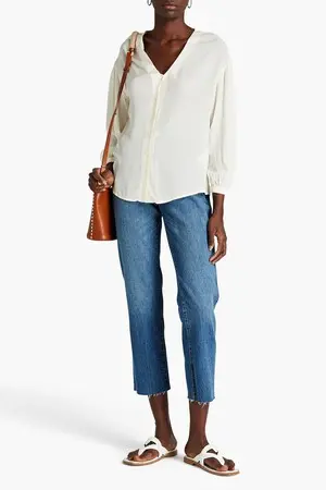 Ba&sh Crepe De Chine Blouse