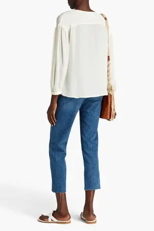 Ba&sh Crepe De Chine Blouse