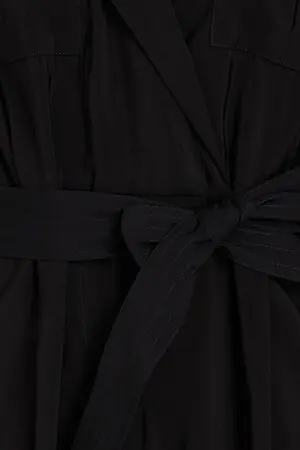 Ba&sh Calia Wrap-effect Pleated Playsuit