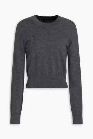 JOSEPH Mélange Cashmereblend Sweater - Dark Gray