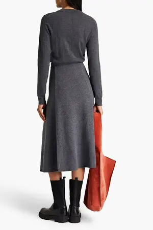 JOSEPH Mélange Cashmereblend Sweater - Dark Gray