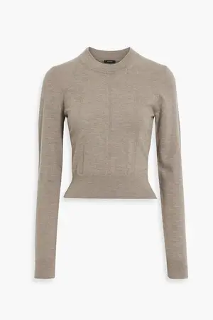 JOSEPH Mélange Cashmereblend Sweater - Mushroom