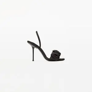 Alexander Wang Julie Scrunchie Slingback Heel In Satin