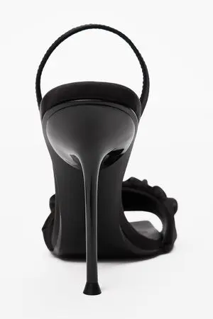 Alexander Wang Julie Scrunchie Slingback Heel In Satin