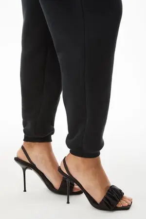 Alexander Wang Julie Scrunchie Slingback Heel In Satin