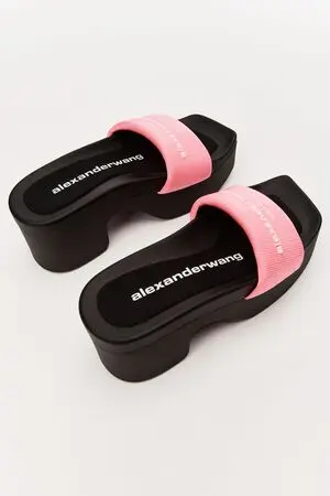 Alexander Wang Aw Platform Slide In Nylon
