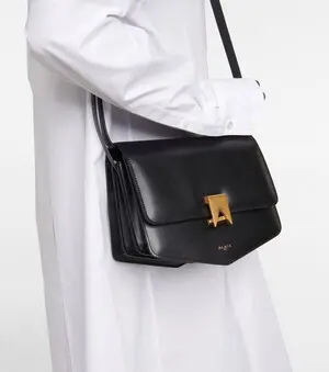 Alaïa Le Papa Large Leather Crossbody Bag - Black