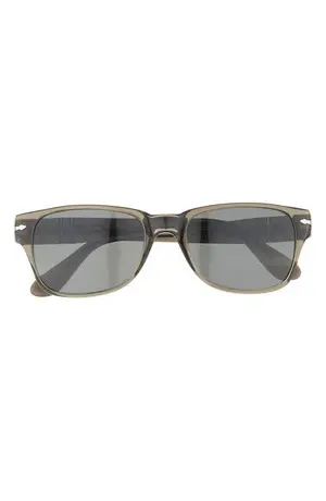 Persol Persol Polarized Rectangle Sunglasses Grey